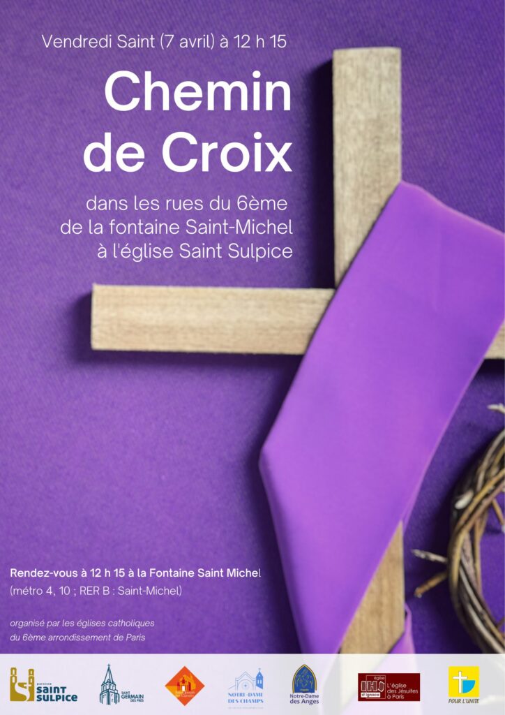Chemin de Croix affiche A4 - Église Saint Germain des Prés